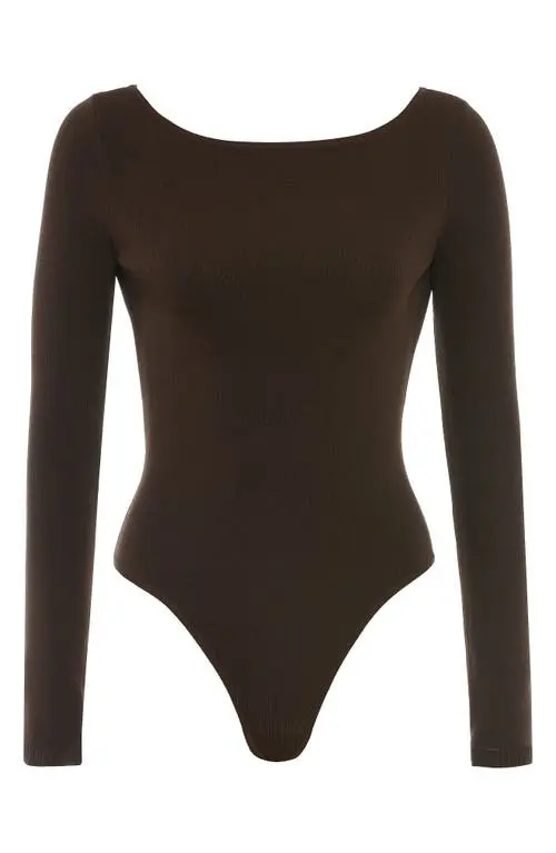 House Of Cb Inoe Long Sleeve Ribbed Bodysuit