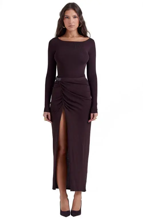 House Of Cb Inoe Long Sleeve Ribbed Bodysuit