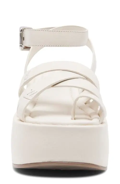 Free People Hazel Platform Sandals - Bone Leather