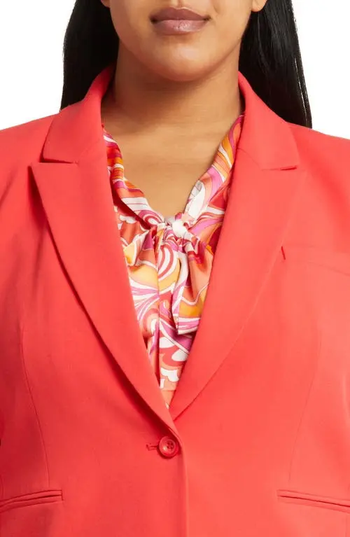 TAHARI ASL Striped Lining Blazer