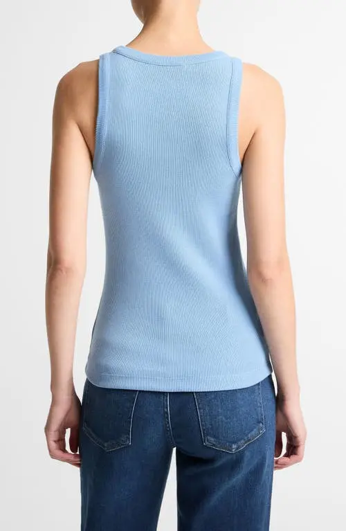 Vince Scoop Neck Rib Tank - Hydra