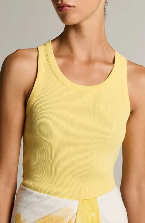 Vince Scoop Neck Rib Tank - Limone