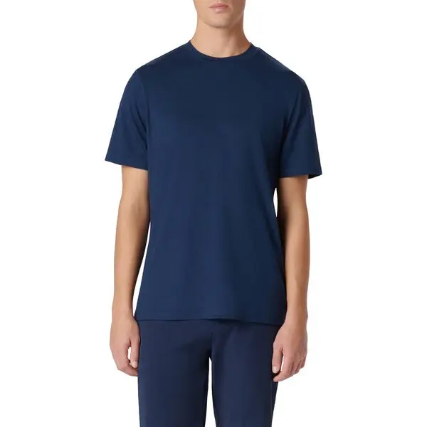 Bugatchi Crewneck Performance T-shirt - Navy