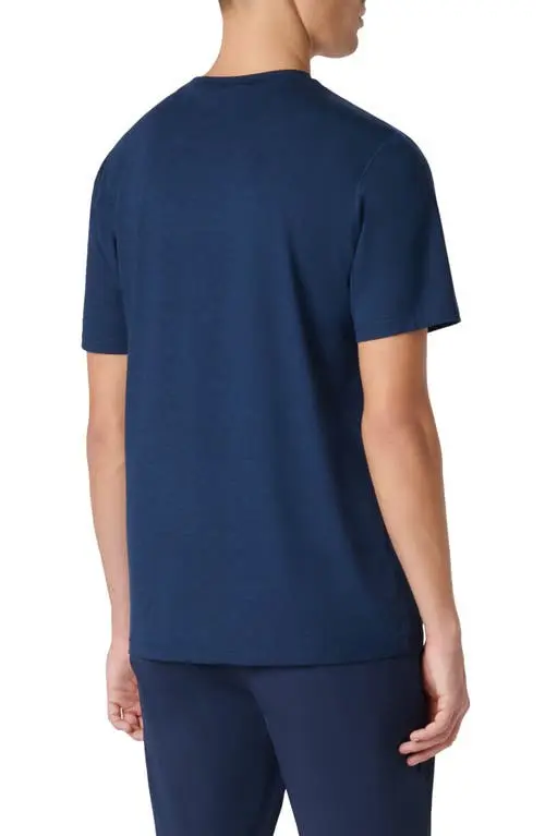 Bugatchi Crewneck Performance T-shirt - Navy