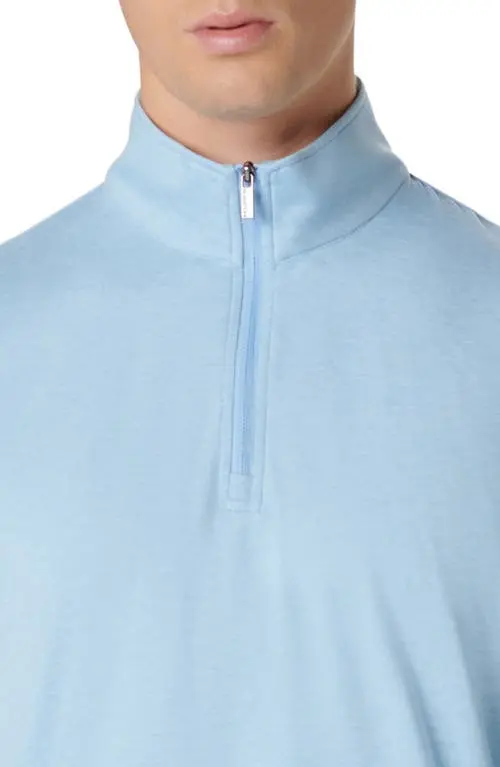 Bugatchi Quarter Zip Performance Pullover - Sky