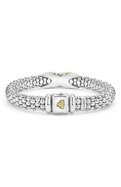 Lagos Embrace Pavé Diamond X Bracelet