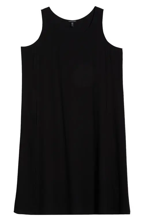 scoop neck sleeveless silk dress eileen fisher Eileen Fisher Sleeveless Scoop-Neck Silk Midi Dress