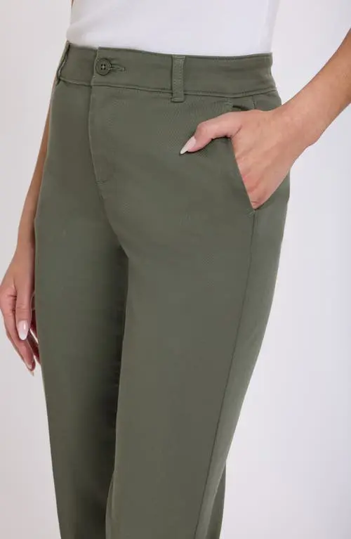 NYDJ Sadie Slim Trousers - Desert Green