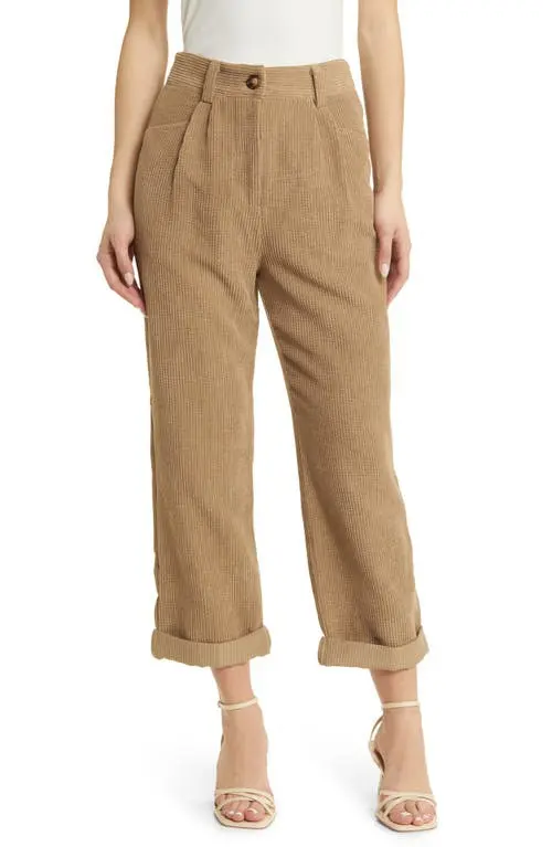 PETAL & PUP Talaren Cuffed Corduroy Pants