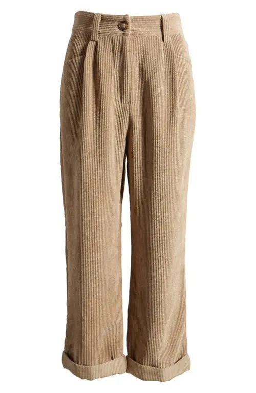 PETAL & PUP Talaren Cuffed Corduroy Pants