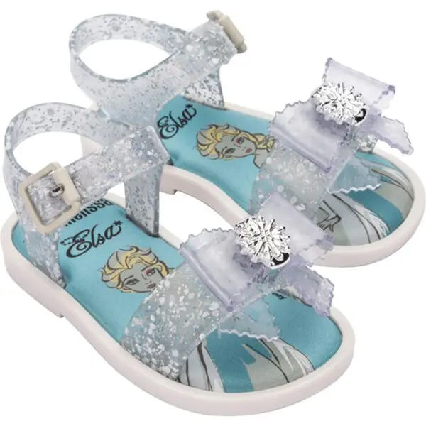 Melissa X Disney Water Resistant Jelly Sandal - Clear Glit