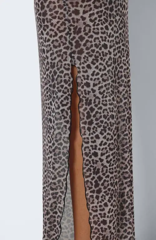 NOISY MAY Lesley Print Maxi Skirt