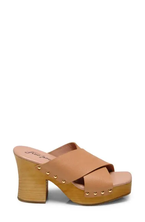 Free People Mallory Platform Slide Sandal - Vachetta