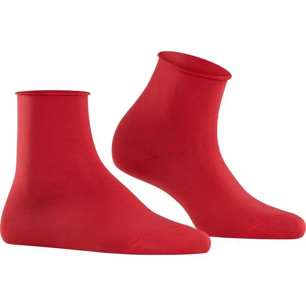 Falke Cotton Touch Ankle Socks - Scarlet