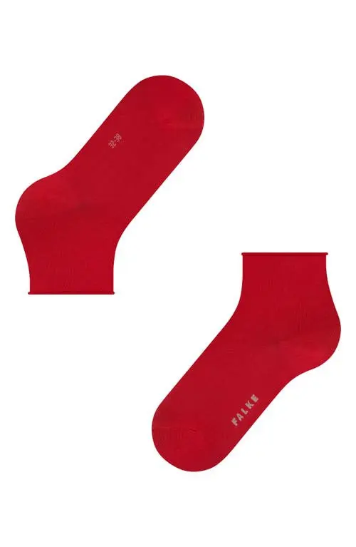Falke Cotton Touch Ankle Socks - Scarlet
