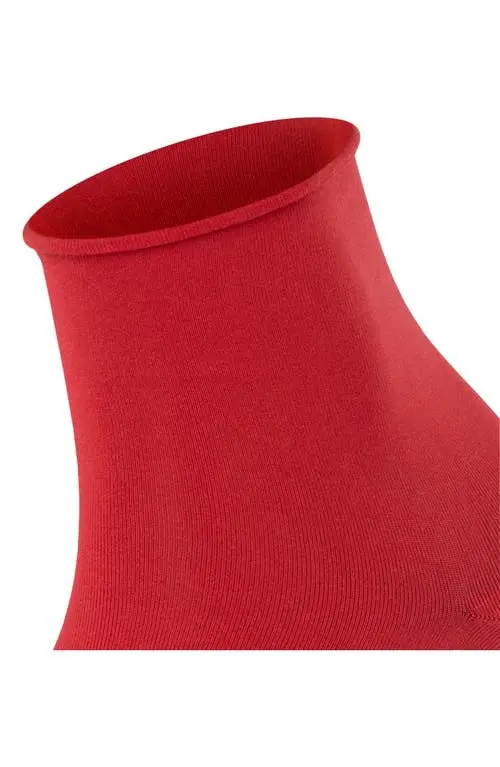 Falke Cotton Touch Ankle Socks - Scarlet