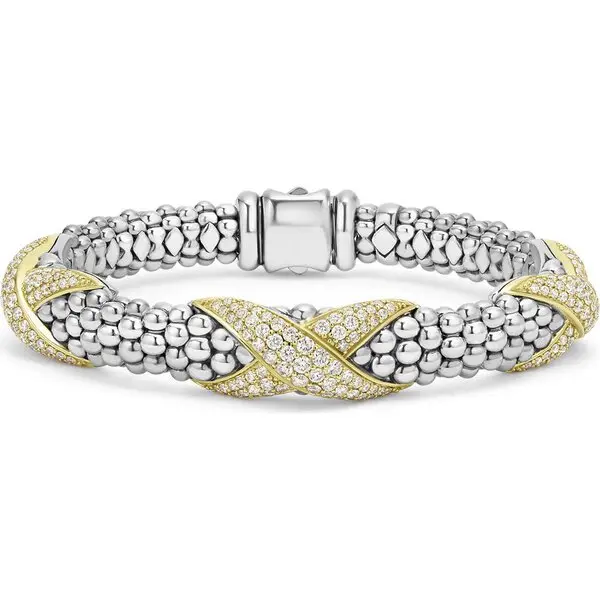 Lagos Embrace Diamond Station Bracelet