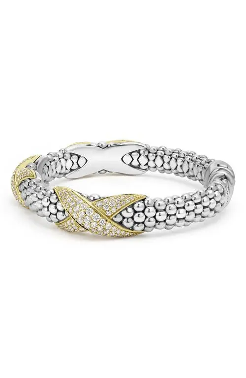 Lagos Embrace Diamond Station Bracelet