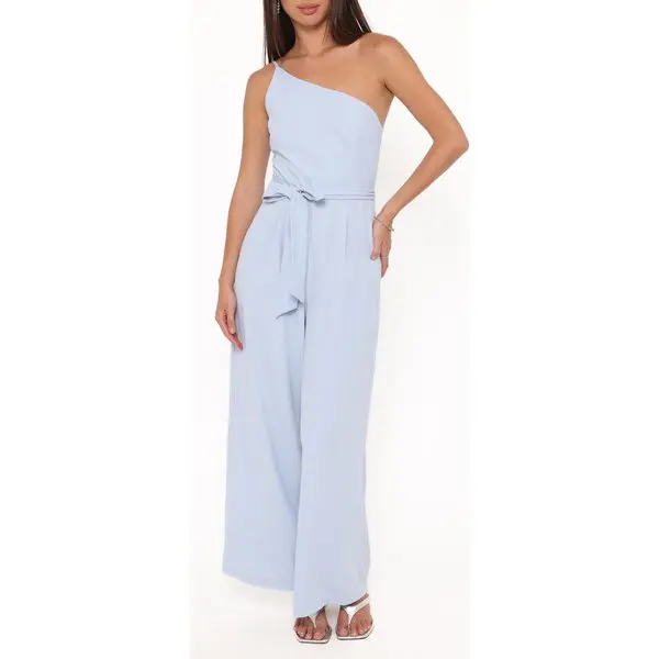 PETAL & PUP Leyton Asymmetric Jumpsuit - Baby Blue