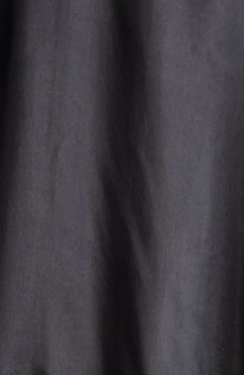Rick Owens Long Zip Front Silk Poncho