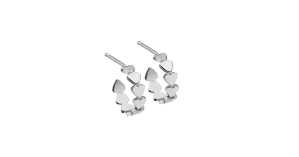 Jennifer Zeuner Jewelry Drea Heart Hoop Earrings - One-color