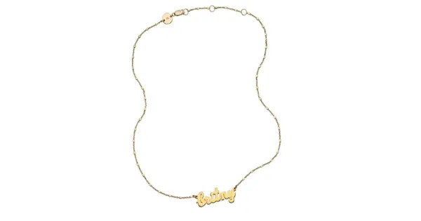 Jennifer Zeuner Jewelry Suri Nameplate Necklace - One-color