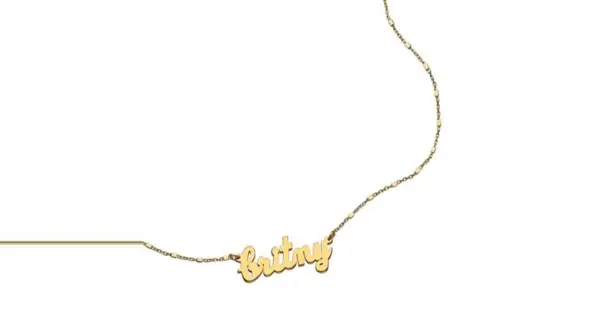 Jennifer Zeuner Jewelry Suri Nameplate Necklace - One-color