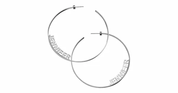 Jennifer Zeuner Jewelry Ciara 2.5" Hoop Earrings - One-color