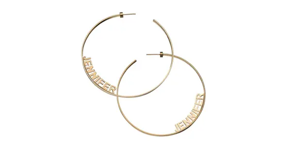 Jennifer Zeuner Jewelry Ciara 2.5" Hoop Earrings - One-color