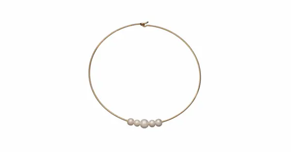 Jennifer Zeuner Jewelry Noelle Choker Rhodium Plated - One-color