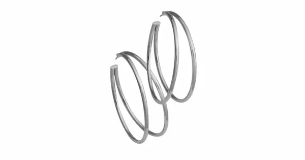 Jennifer Zeuner Jewelry Calista 2.5" Double Hoop Earrings - One-color