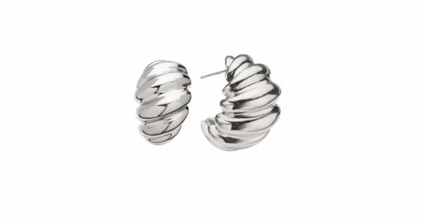 Jennifer Zeuner Jewelry Perla 1" Croissant Earrings - One-color