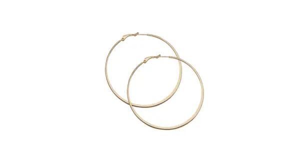 Jennifer Zeuner Jewelry Olivia 2.5" Hoop Earrings - One-color