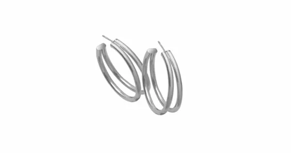 Jennifer Zeuner Jewelry Calista 1.5" Hoops - One-color