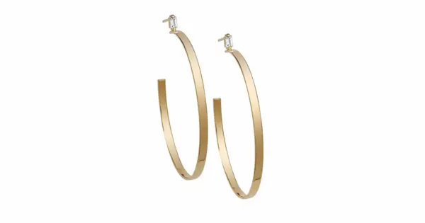 Jennifer Zeuner Jewelry Gemma 2" Hoops - One-color