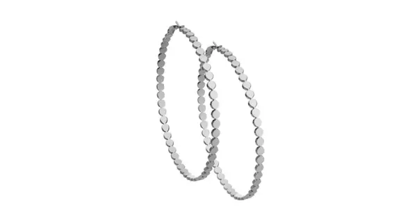 Jennifer Zeuner Jewelry Mattie 3" Hoop Earrings - One-color