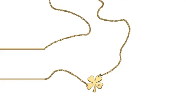 Jennifer Zeuner Jewelry Lowndes Four-leaf Clover Diamond Pendant Necklace - One-color