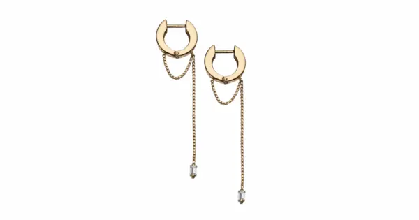 Jennifer Zeuner Jewelry Tasha Huggie Earrings - One-color