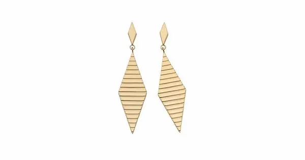 Jennifer Zeuner Jewelry Sarai Etched Drop Earrings - One-color