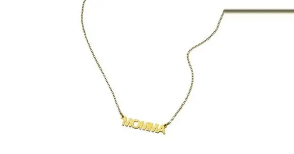 Jennifer Zeuner Jewelry Mercer Personalized Nameplate Necklace - One-color