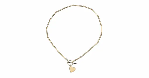 Jennifer Zeuner Jewelry Melody Heart Charm Necklace - One-color