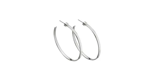 Jennifer Zeuner Jewelry Kiara 2" Hoop Earrings - One-color