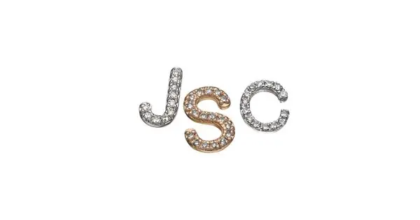 Jennifer Zeuner Jewelry Pave Initial Earring - One-color