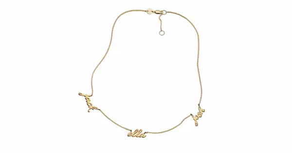 Jennifer Zeuner Jewelry Personalized Sterling Silver Name Necklace - One-color