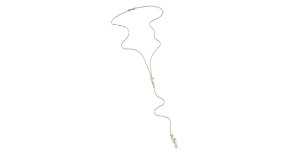 Jennifer Zeuner Jewelry Holley Personalized Lariat Necklace - One-color