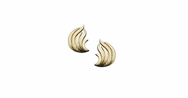 Jennifer Zeuner Jewelry Beck 1" Earrings - Gold