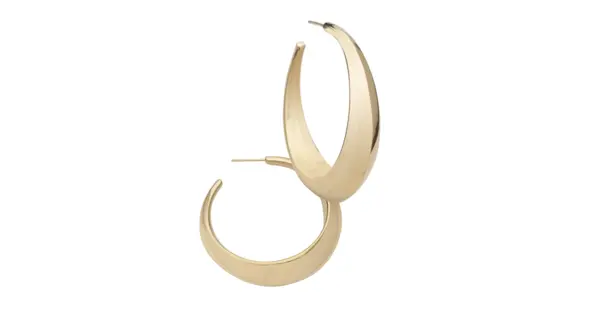Jennifer Zeuner Jewelry Shira 2" Hoop Earrings - One-color