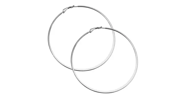 Jennifer Zeuner Jewelry Olivia 3" Hoop Earrings - One-color