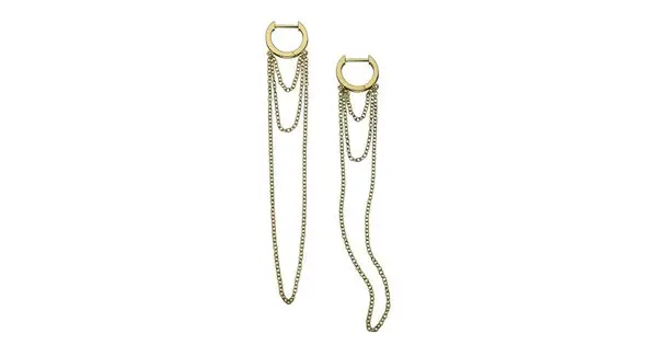 Jennifer Zeuner Jewelry Elmar Chain Earrings - One-color