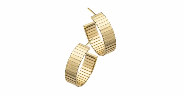Jennifer Zeuner Jewelry Odessa 1" Hoop Earrings - One-color